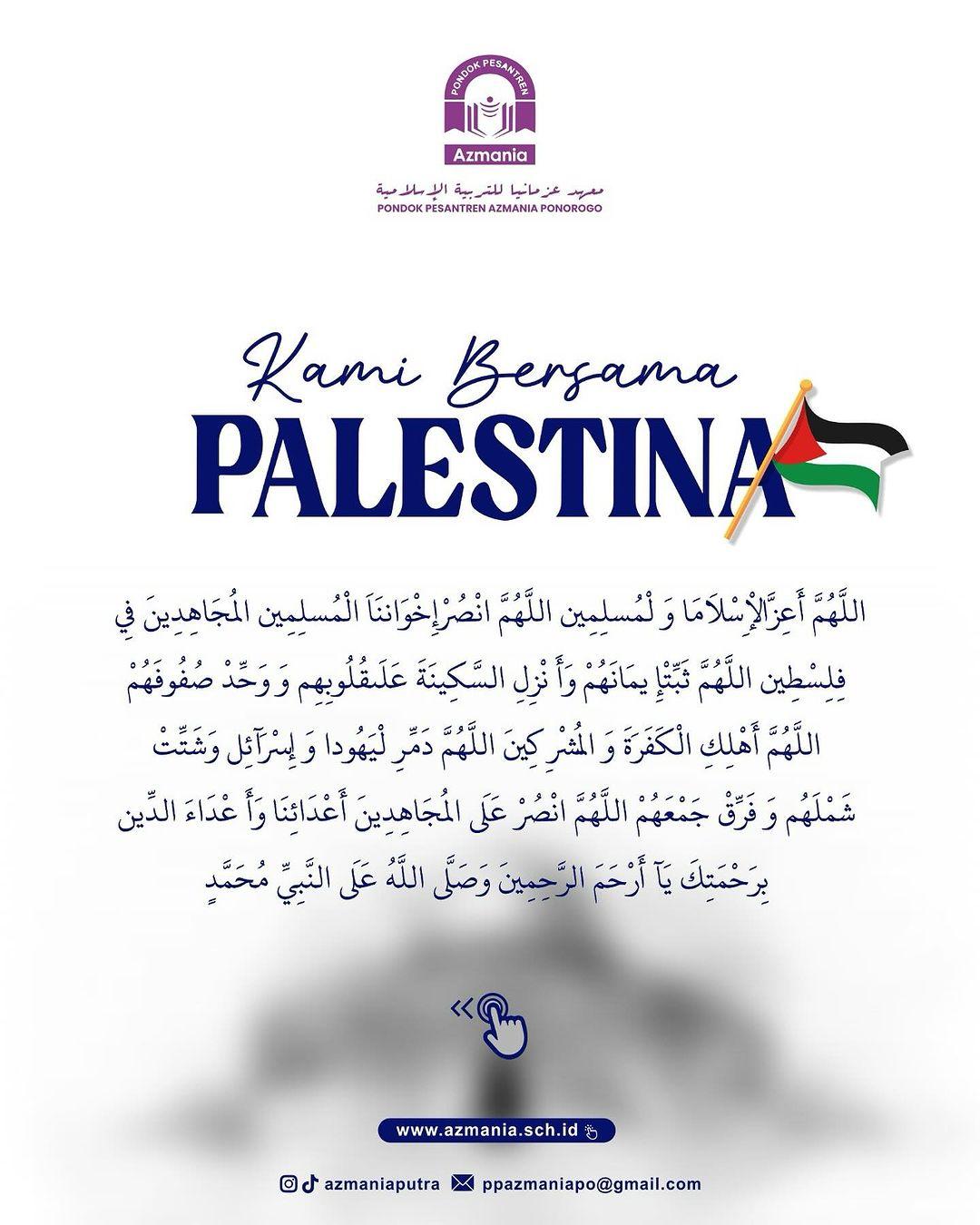 Santri Azmania Putra Mendukung Palestina – Pondok Pesantren Azmania