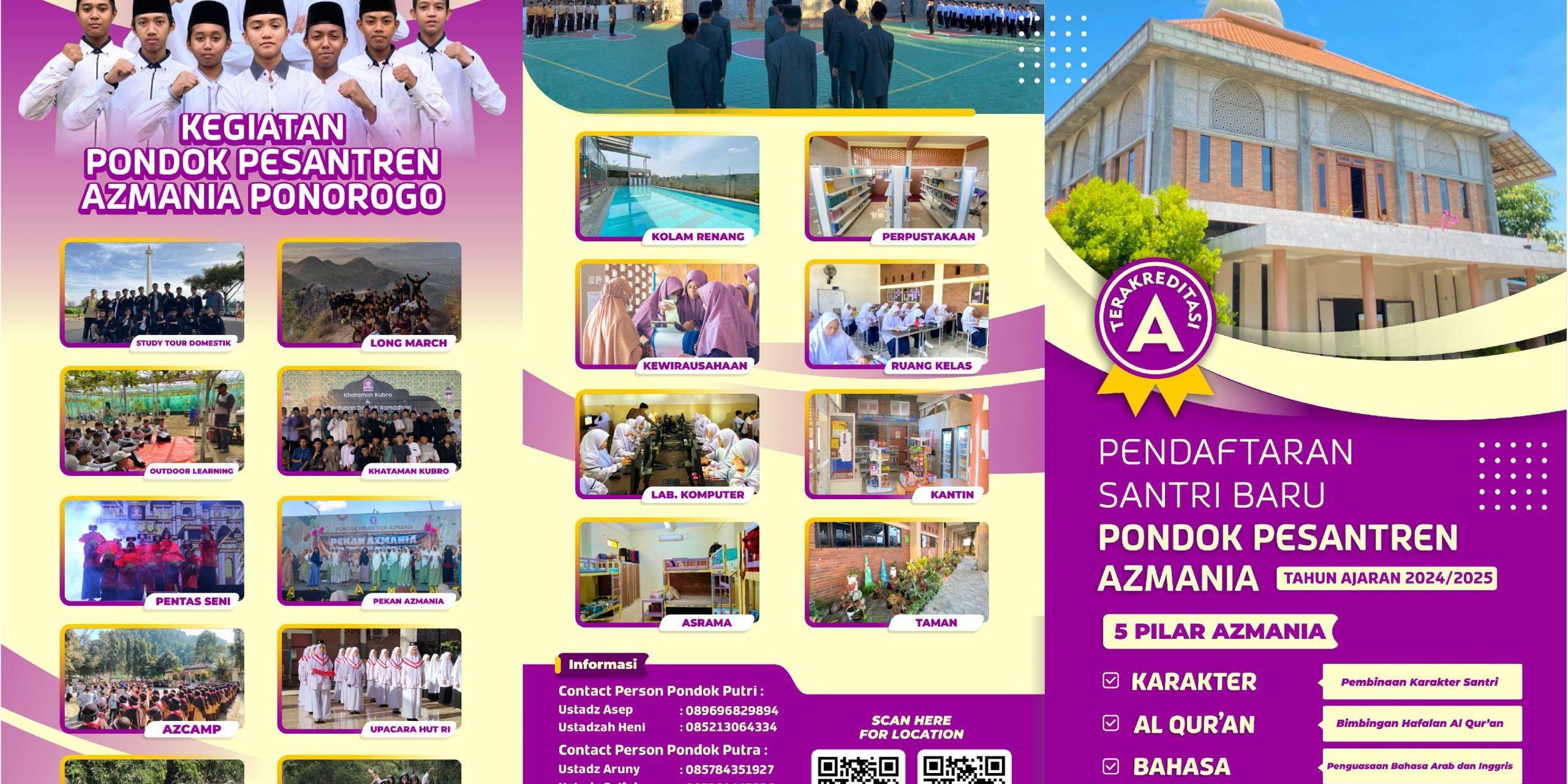 BROSUR PENDAFTARAN SANTRI AZMANIA TA 2024-2025 – Pondok Pesantren Azmania